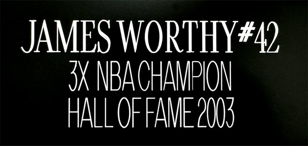James Worthy Autographed and Framed Los Angeles Lakers Jersey