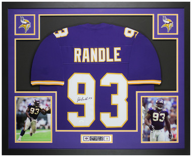 John Randle Autographed and Framed Minessota Vikings Jersey
