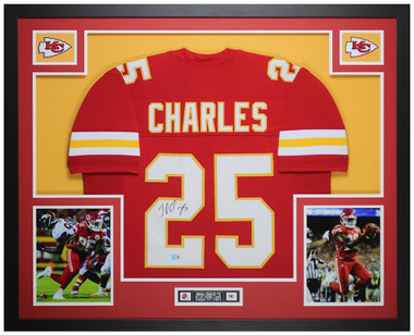 Jamaal Charles Autographed and Framed Kansas City Chiefs Jersey