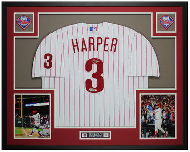 Bryce Harper Autographed and Framed Philadelphia Phillies Jersey
