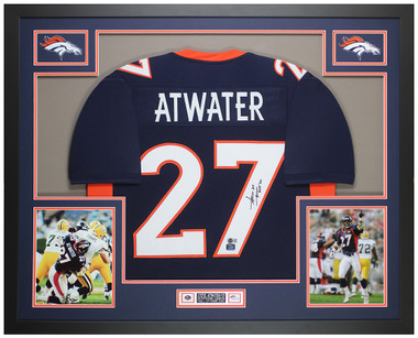 Steve Atwater Autographed and Framed Denver Broncos Jersey