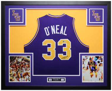 Shaquille O'Neal Autographed and Framed LSU Tigers Jersey