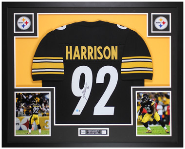 James Harrison Autographed and Framed Pittsburgh Steelers Jersey
