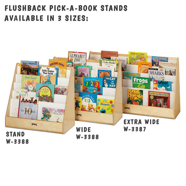 Flushback Pick-a-Book Stand Extra Wide - Shields Childcare Supplies