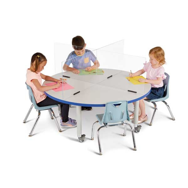 Jonti-Craft See-Thru Table Divider Shields-4 Station 47.5" x 29.5" x 16 ...