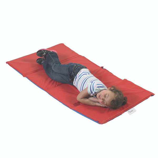 Angels Rest Nap Mat 1"-Red/Blue 4 Section Folding Mat-10 Pack - Shields ...