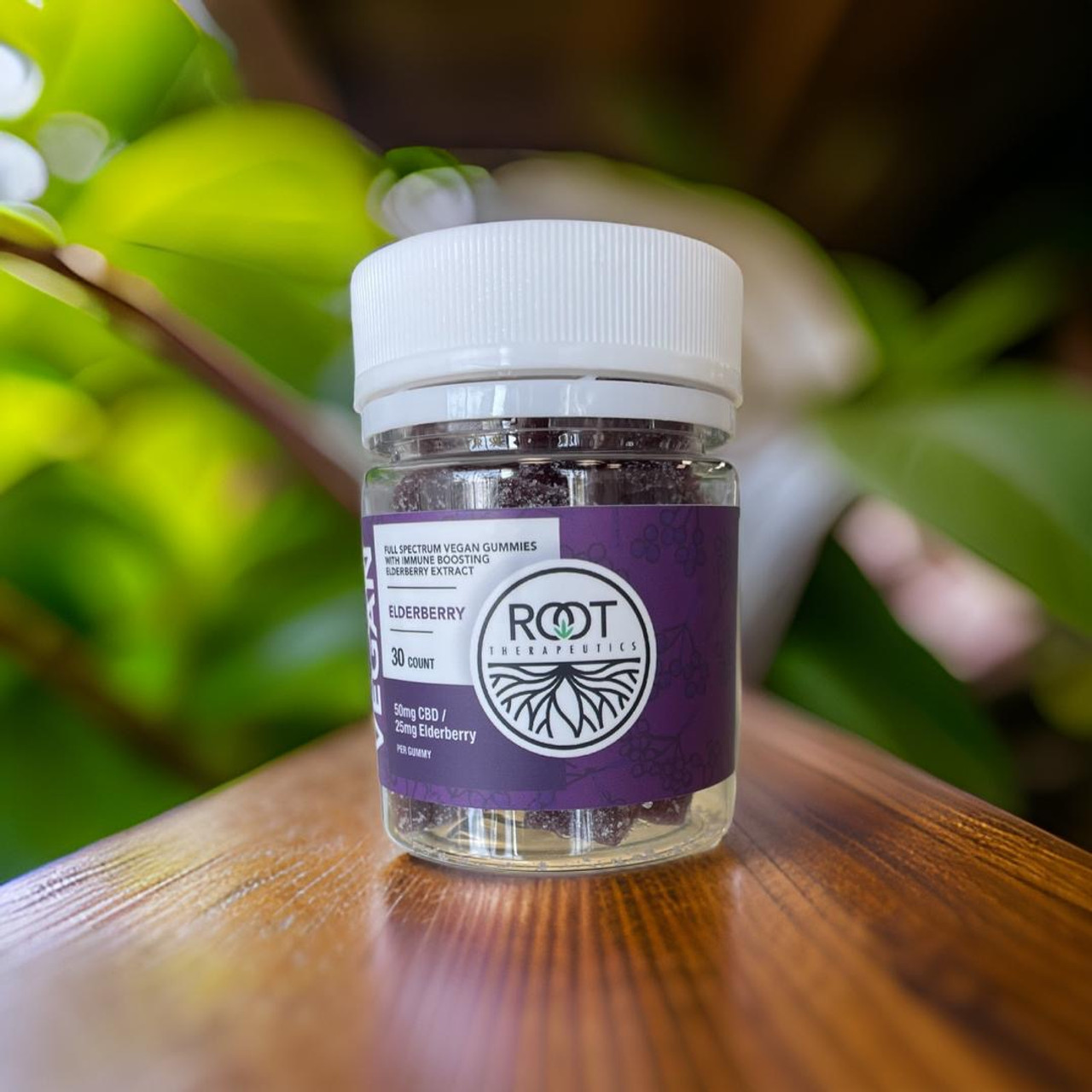 Full Spectrum Full Body 50mg CBD Immunity Gummies + Elderberry - Root Therapeutics