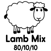Lamb Mix 80/10/10 5lb from RawDelivery Natural Pet Food & Treats