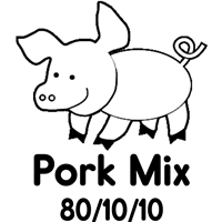 Pork Mix 80/10/10 5lb from RawDelivery Natural Pet Food & Treats