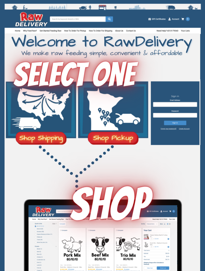 Raw Delivery - Raw Pet Food and Treats