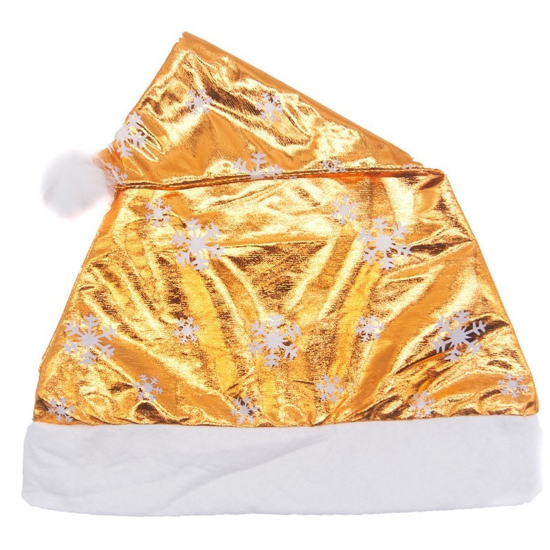 Metallic Gold Christmas Santa Cap Santa Dress & Cap Gift to Nepal ...