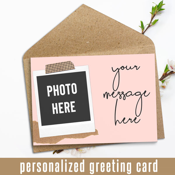 Photo And Message Personalized Card Personalized Gift to Nepal | Giftmandu