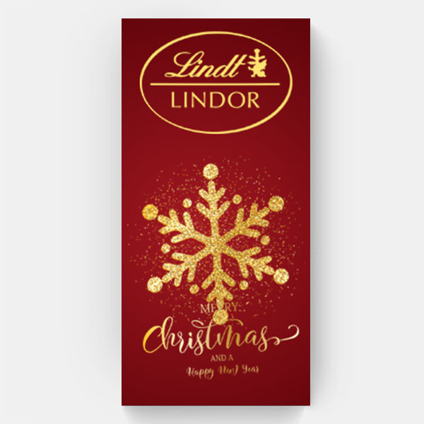 Christmas & New Year Special Wrapper with Lindt Dark Chocolate ...