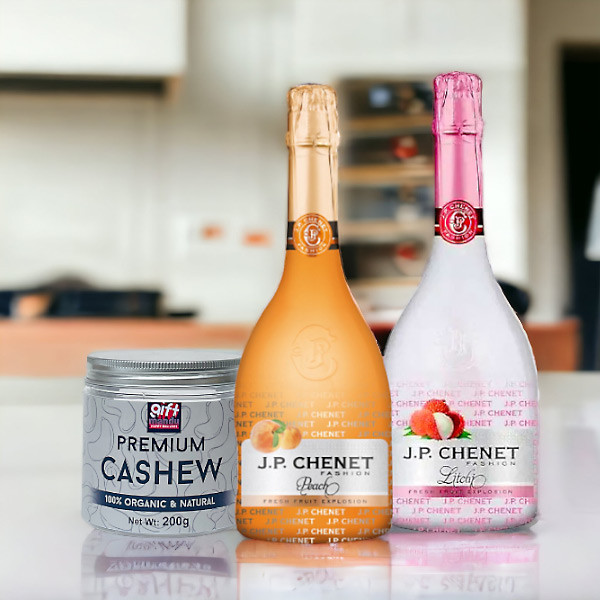 JP Chenet Fashion Wine Combo with Dry Nuts Dashain Gifts Gift to Nepal ...