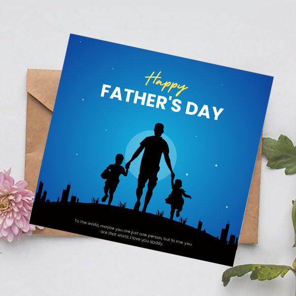 Happy Father's Day Wishing Card Greeting Cards for Dad Gift to Nepal ...