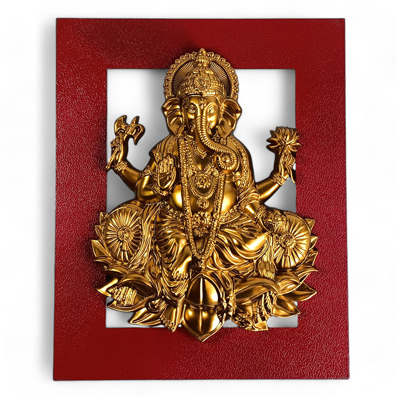 Golden Lord Ganesha Statue Souvenir Gift to Nepal | Giftmandu