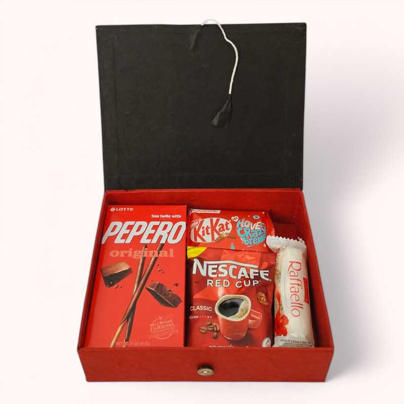 Chocolate and Nescafe Delights Box Gift Hampers Gift to Nepal | Giftmandu