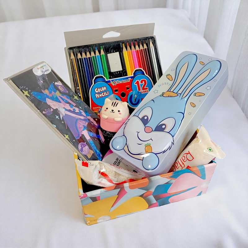 Stationary Combo with Sweets Gift to Nepal | Giftmandu