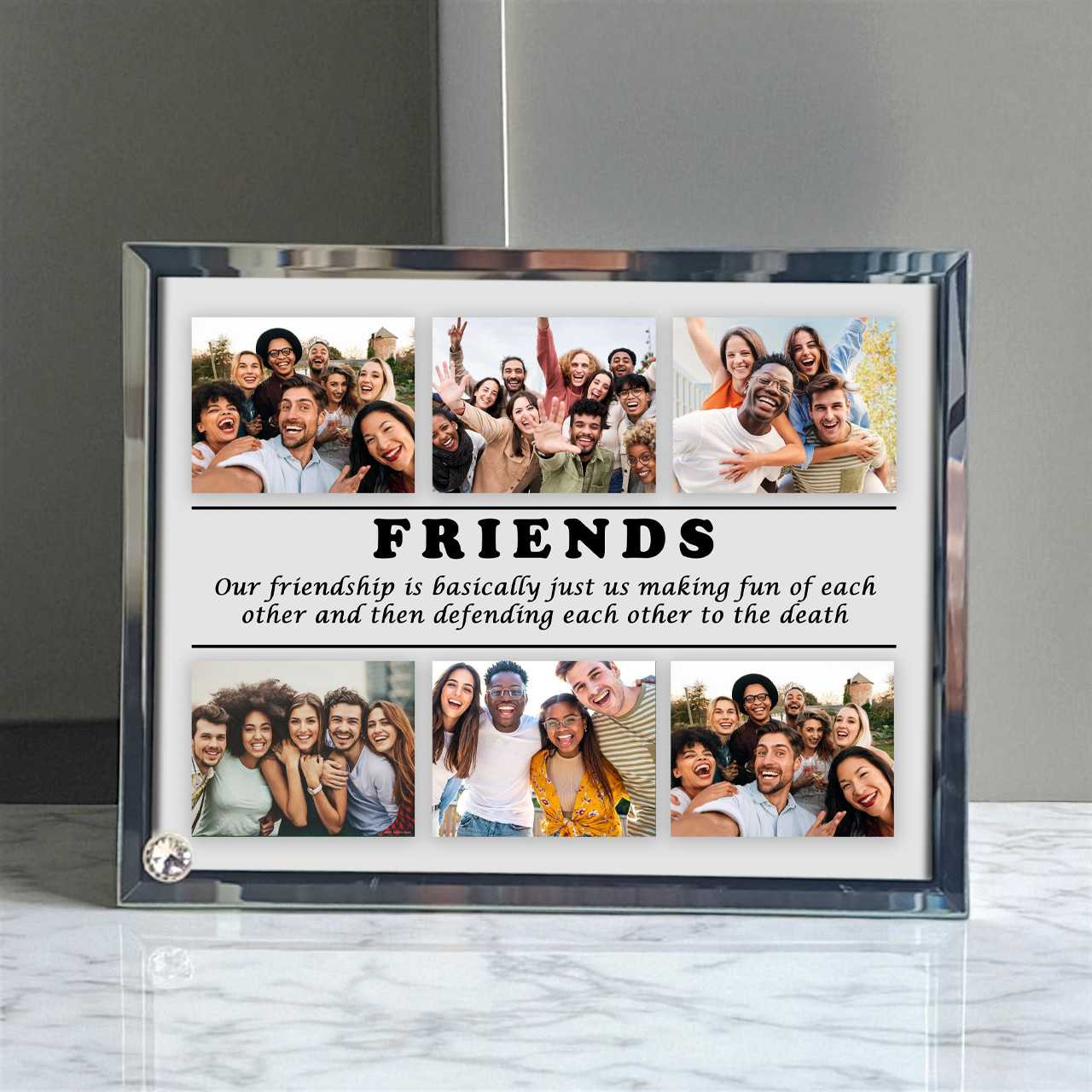 Friends Design Crystal Photo Frame Gift to Nepal | Giftmandu