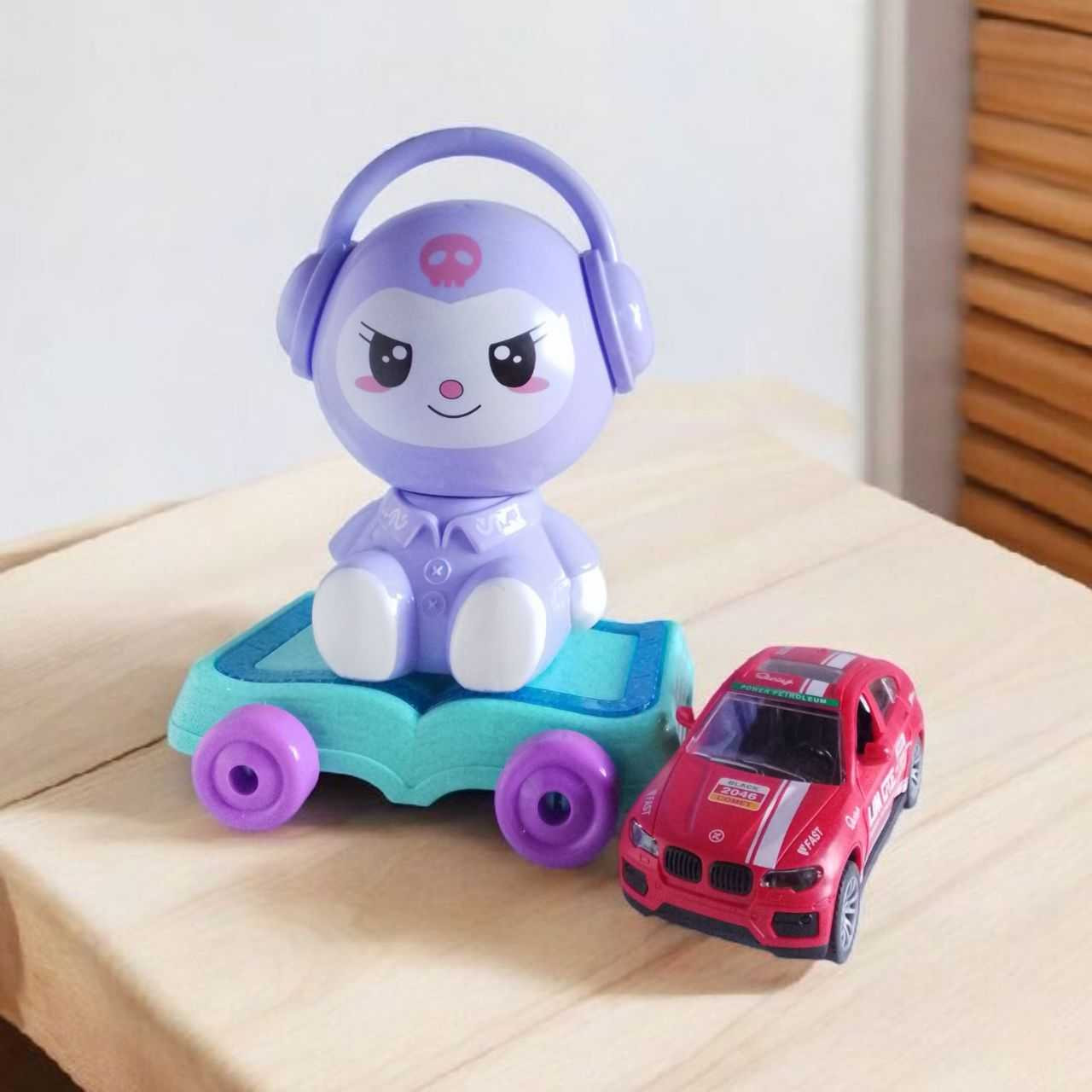 Power Racer & Light-Up Car Toy Combo For Kids