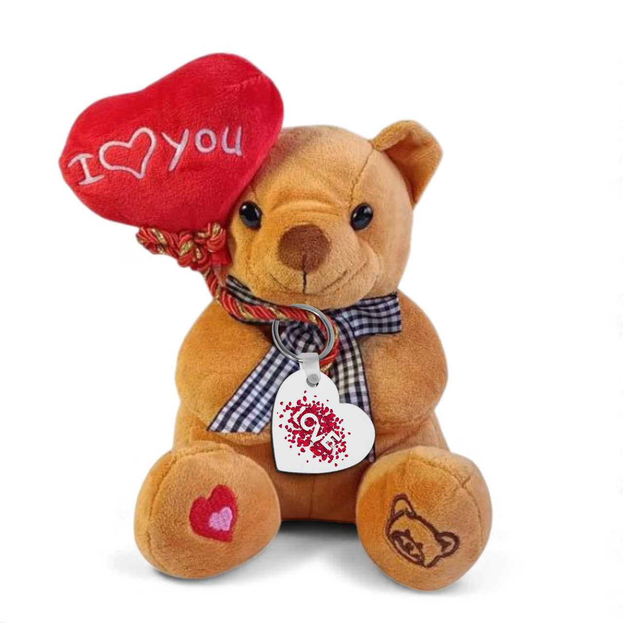 Romantic Love: Teddy & Keyring