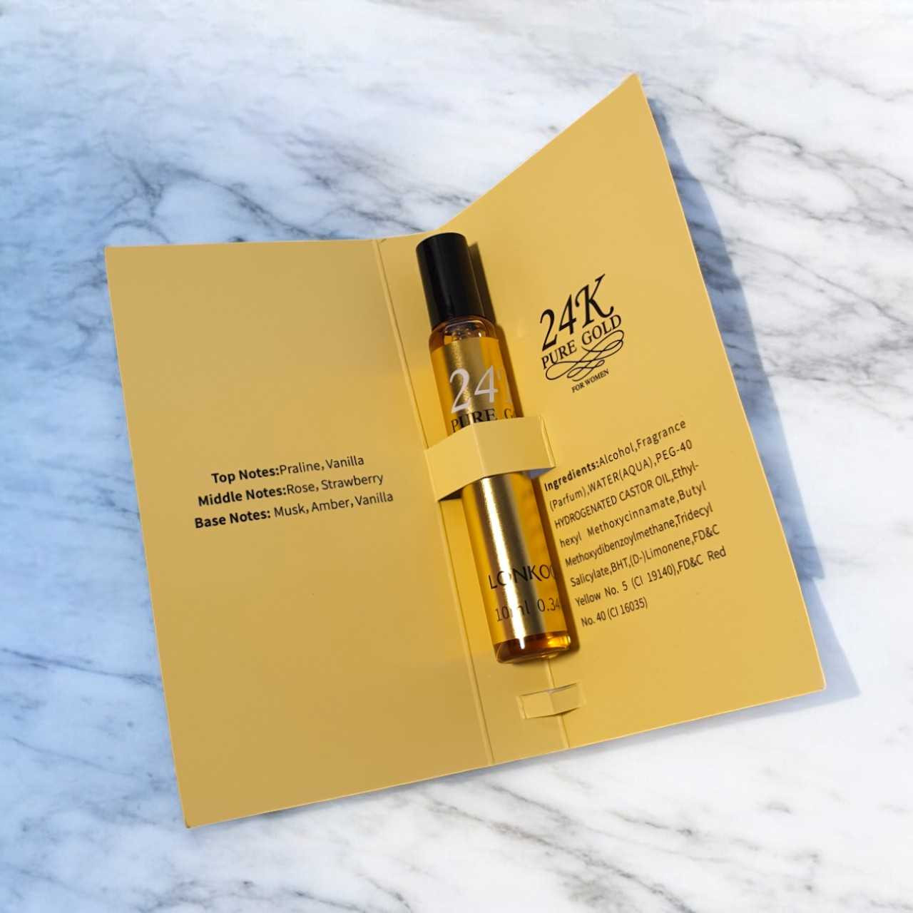 Luxury Gift Set – 24K Gold Perfume, Fresh Roses & Lindt Chocolate