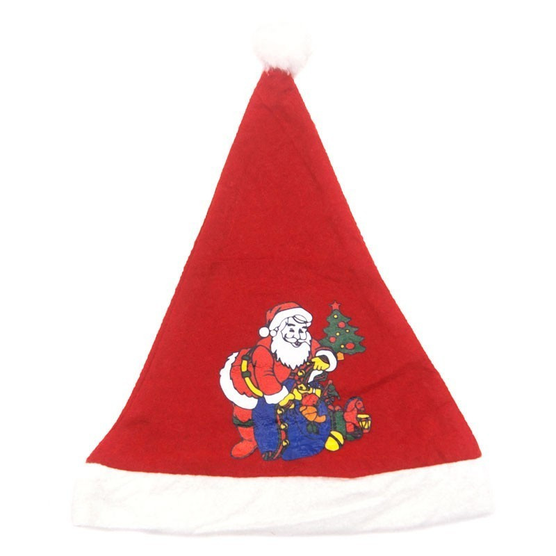 Santa Claus Printed Christmas Cap Santa Dress & Cap Gift to Nepal ...