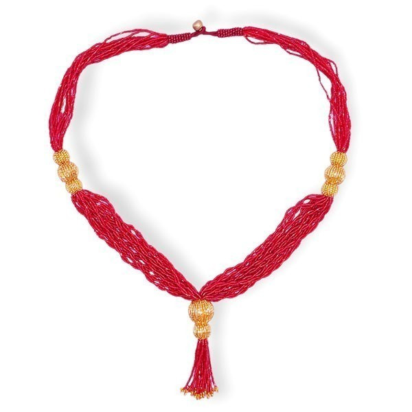 Traditional Nepali Design Pote Mala with 3 Golden Balls Women's ...