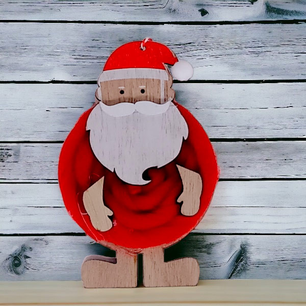 Decorative Wooden Santa Claus Showpiece Christmas Gift to Nepal | Giftmandu