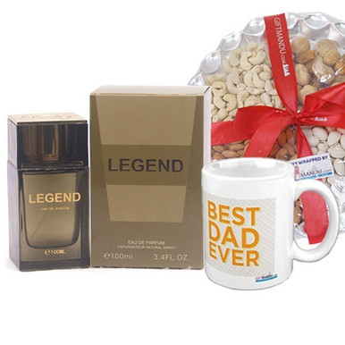 Legend Perfume For Dad With Mug & Nuts Father's Day gifts International ...