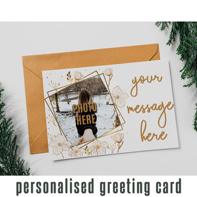 Personalized Greeting Card With Your Photo & Message Personalized Gift ...