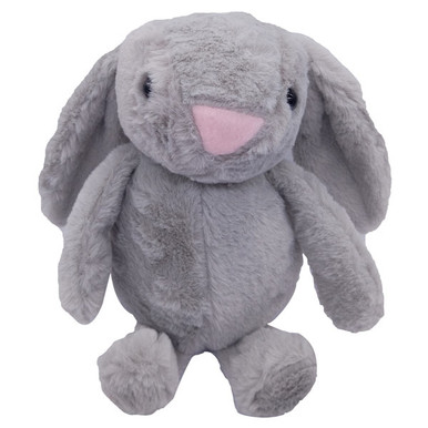 12 In. Soft Grey Bunny Rabbit Plushie Teddy Bear Gift to Nepal | Giftmandu