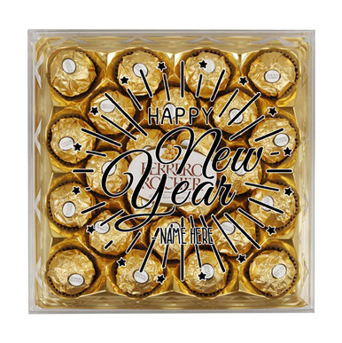 New Year Wishes Personalized Name Print Ferrero Rocher Chocolate New ...