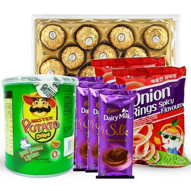 Chocolate & Chips Gift Hamper Food Hampers Gift to Nepal | Giftmandu