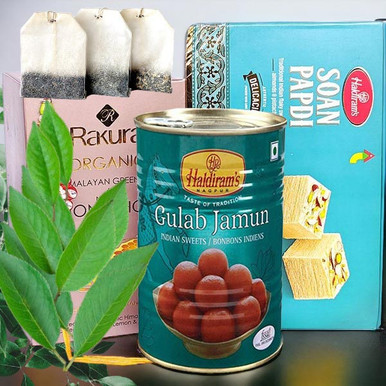 Gourmet Tea With Soan Papdi & Gulab Jamun Gift Hampers Gift to Nepal ...