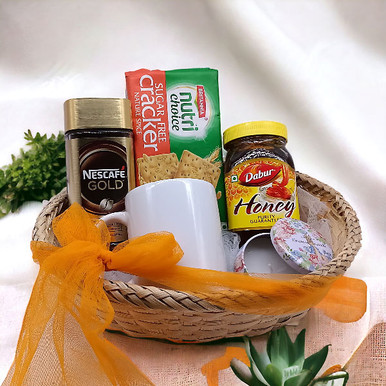 Nescafe With Ceramic Mug & Dabur Honey Breakfast Gift Basket Gift ...