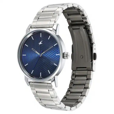 Fastrack Stunners Blue Dial Metal Strap Watch for Him-3278SM03 Watches ...