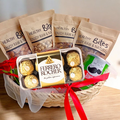 Ferrero Rocher 200g With Pringles & Dry-Nuts Gift Combo Birthdays Gift ...