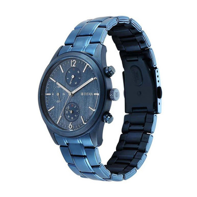 Titan Blue Dial Analog Watch For Men- 1805QM07 Watches for Father's Day ...