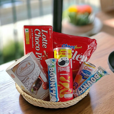 Pringles, Chocolates, and Pineapple Juice Gift Hampers Gift to Nepal ...