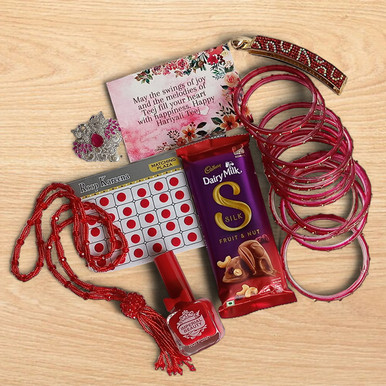 Teej Gifts Hamper for Women Gift Hampers Gift to Nepal | Giftmandu