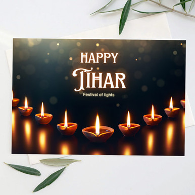 Greeting Card For Tihar Wishes Gift Contents Gift to Nepal | Giftmandu