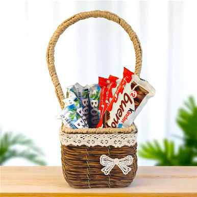 Kinder Bueno And Bounty Gift Basket Gift to Nepal | Giftmandu