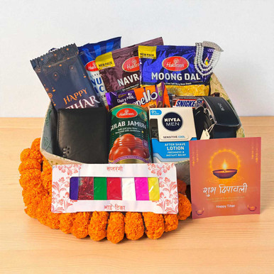 Tihar Bhai Tika Special Combo Package Box Gift to Nepal | Giftmandu