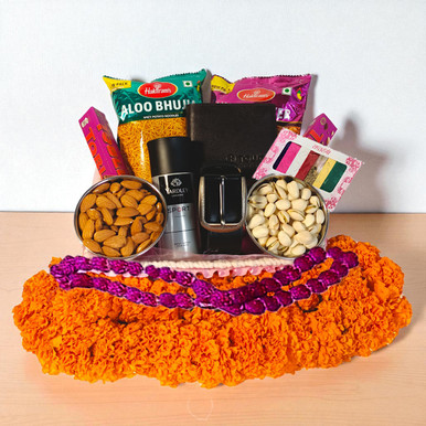 Festival Tihar Gift Basket for Brother Gift to Nepal | Giftmandu