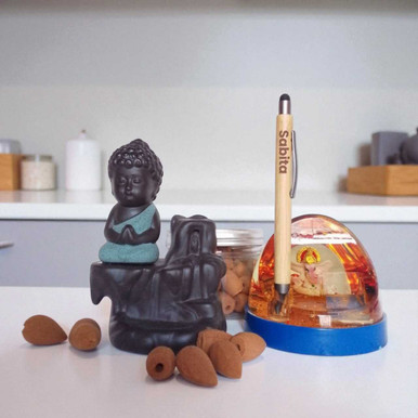 Buddha Incense, Ganesh Pen Holder & Custom Pen