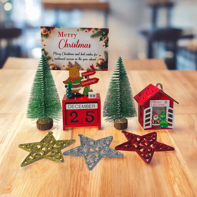 Christmas Tree Décor Set with Greeting Card