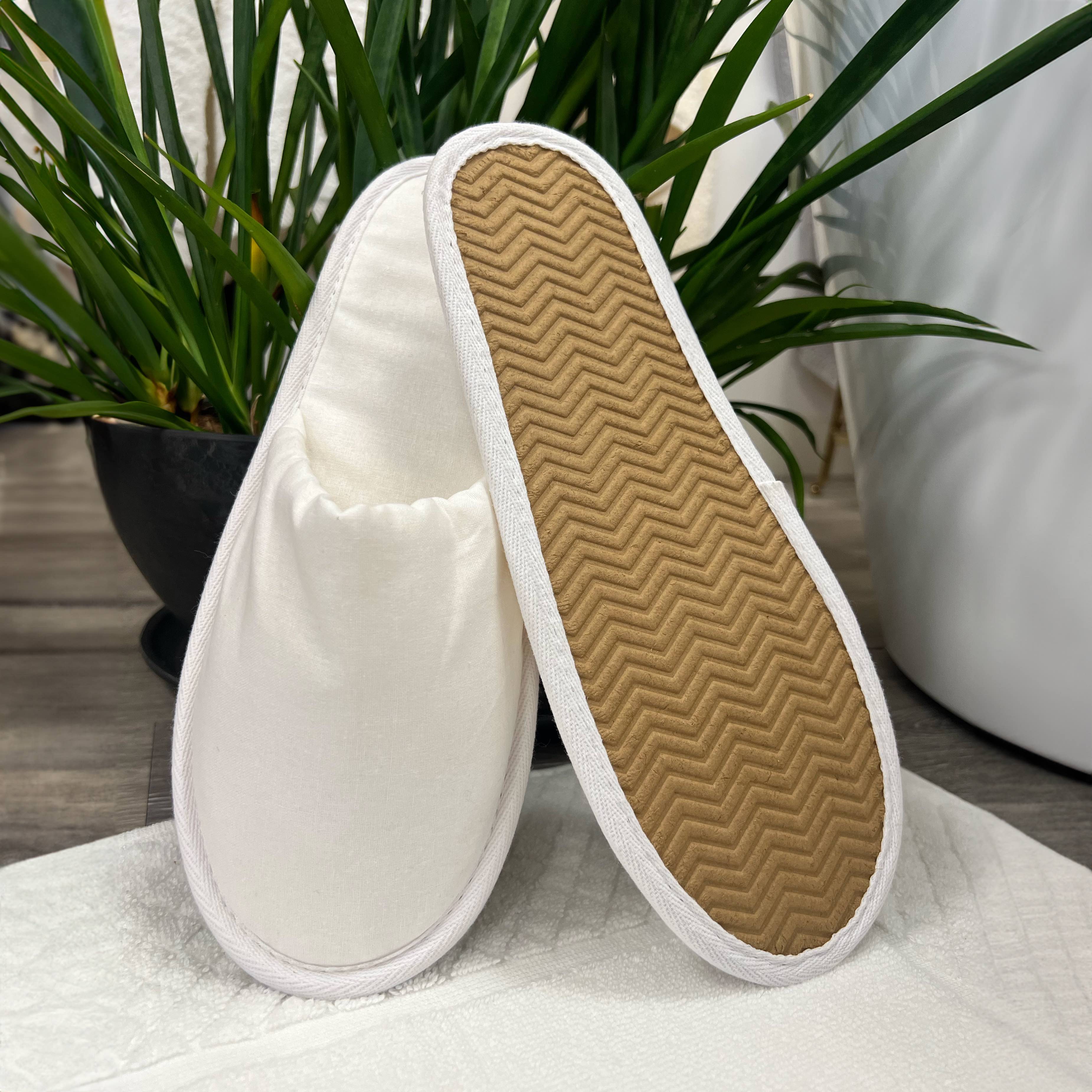 Luxury Bio Slippers with Compressed Straw Sole