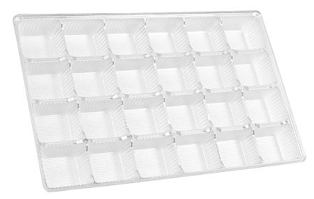 24 Cavity Rectangle Trays - aspecialtybox.com