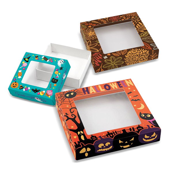 Square Folding Carton Fall Window Boxes - aspecialtybox.com